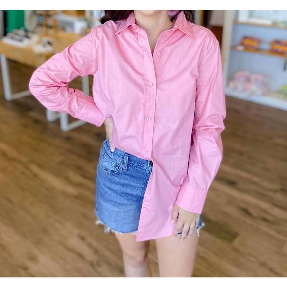 Maude | Tops | New Maude George Blouse In Pink | Poshmark